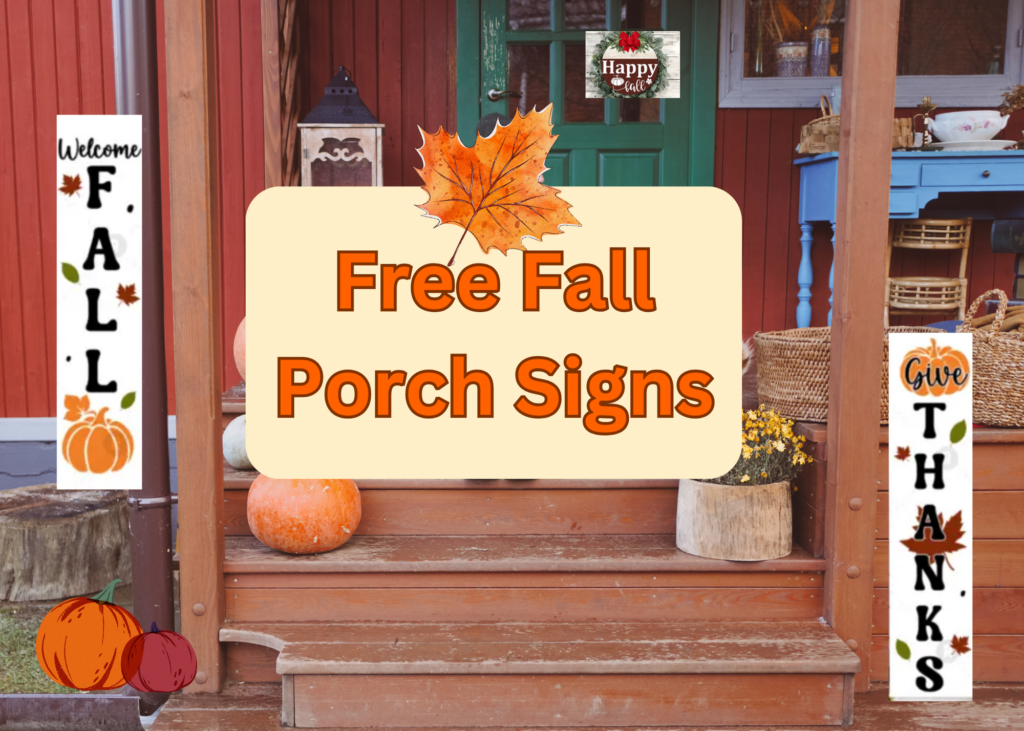 Fall Porch Signs SVG for Home Decoration You Must Love
