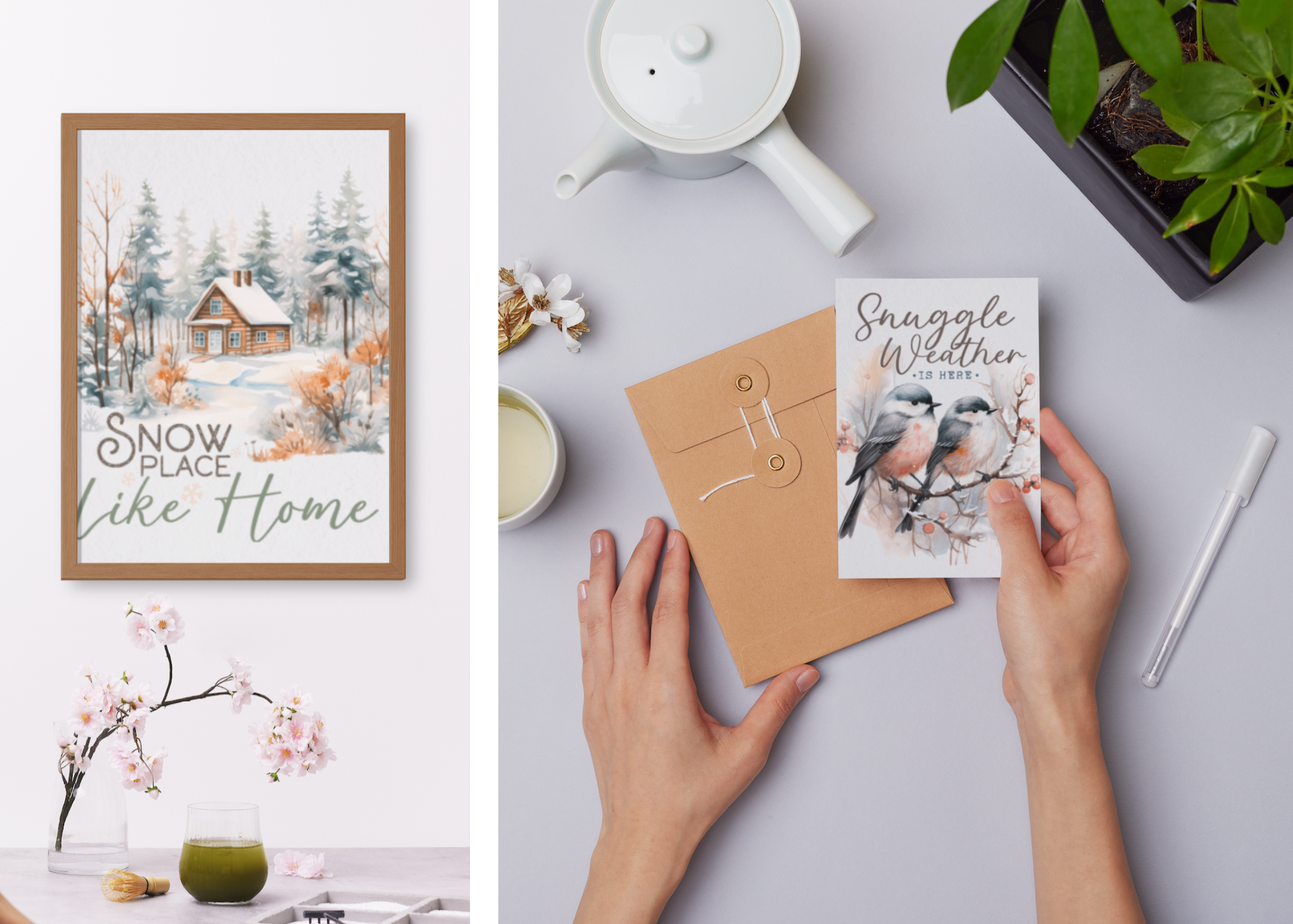 Watercolor Winter Woodland Printables