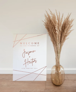 12 DIY Acrylic Wedding Signs Ideas you will love