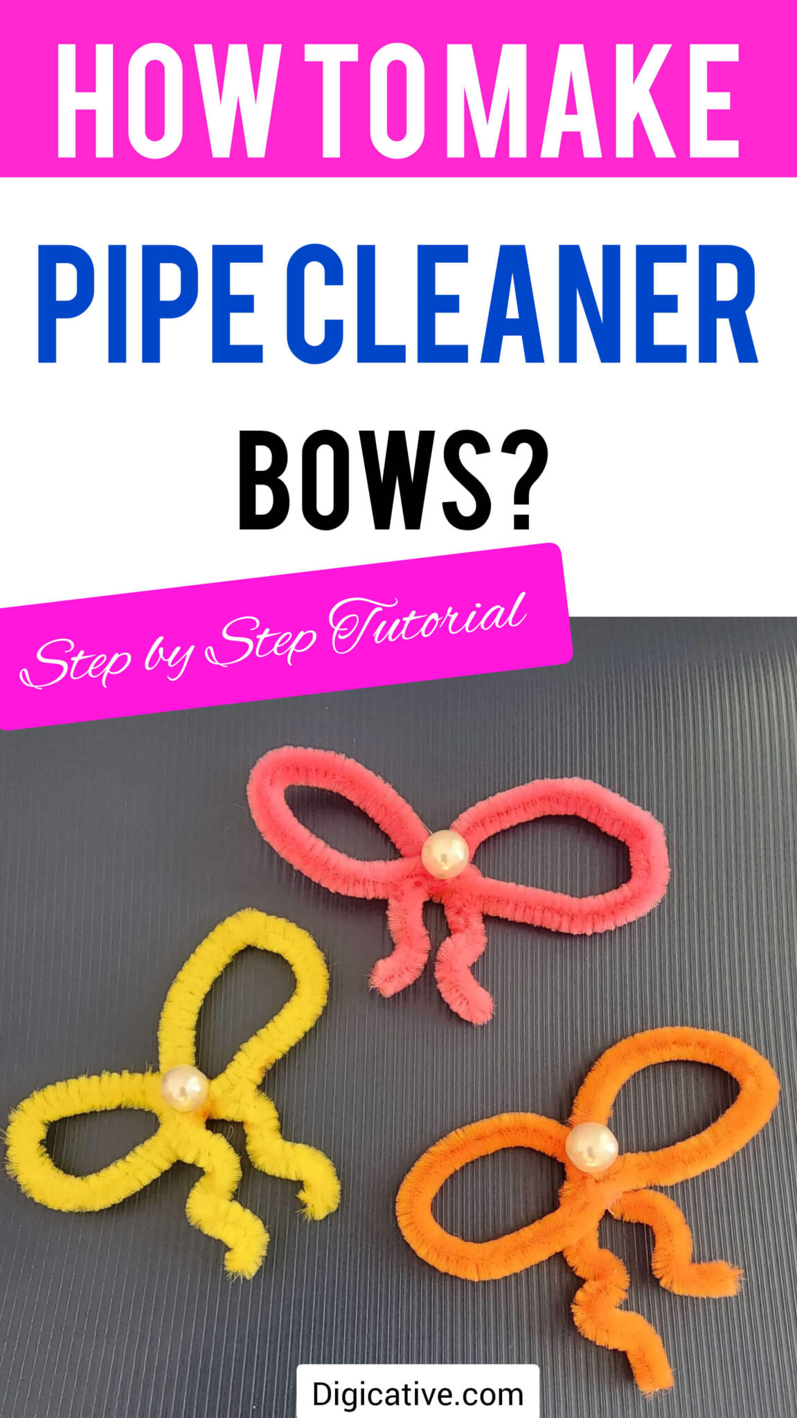 How to Make Pipe Cleaner Bows?