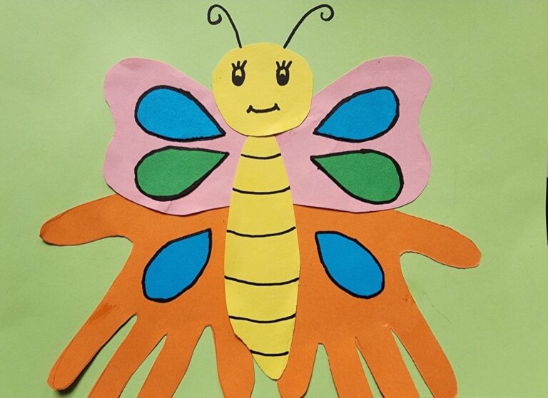 Handprint Butterfly Craft for Kids