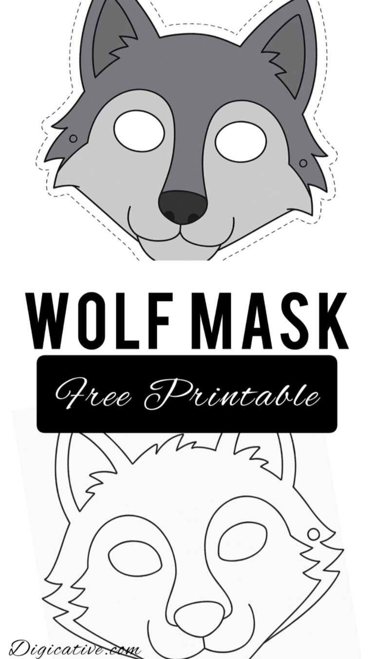 Free Printable Wolf Mask