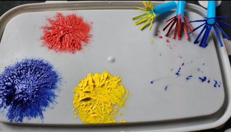 Straw Painted Birds