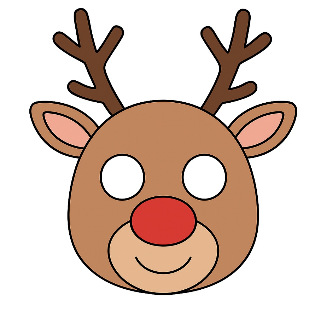 Reindeer Mask for Kids
